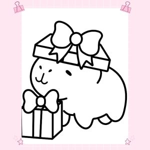 Top 30+ Tranh tô màu capybara đáng yêu và vô tri nhất cho bé