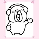 Top 30+ Tranh tô màu capybara đáng yêu và vô tri nhất cho bé